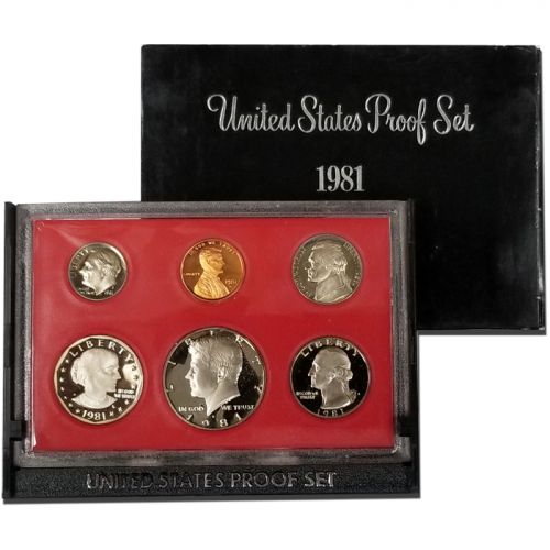 1981 United States Proof Set - Type 2 - Buy And Sell Coins | Coins For ...