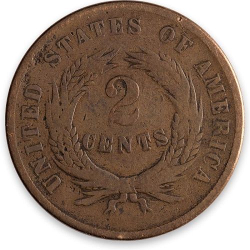 1865 2 Cent Fancy 5 - Good (G) - Buy And Sell Coins | Coins For Sale ...